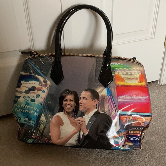 unbranded | Bags | Obamas Rare Unique And Elegant Glossy Handbag | Poshmark